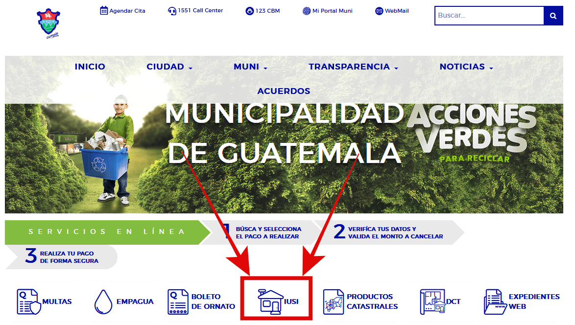 IUSI Municipalidad de Guatemala | Pago en Línea 2025