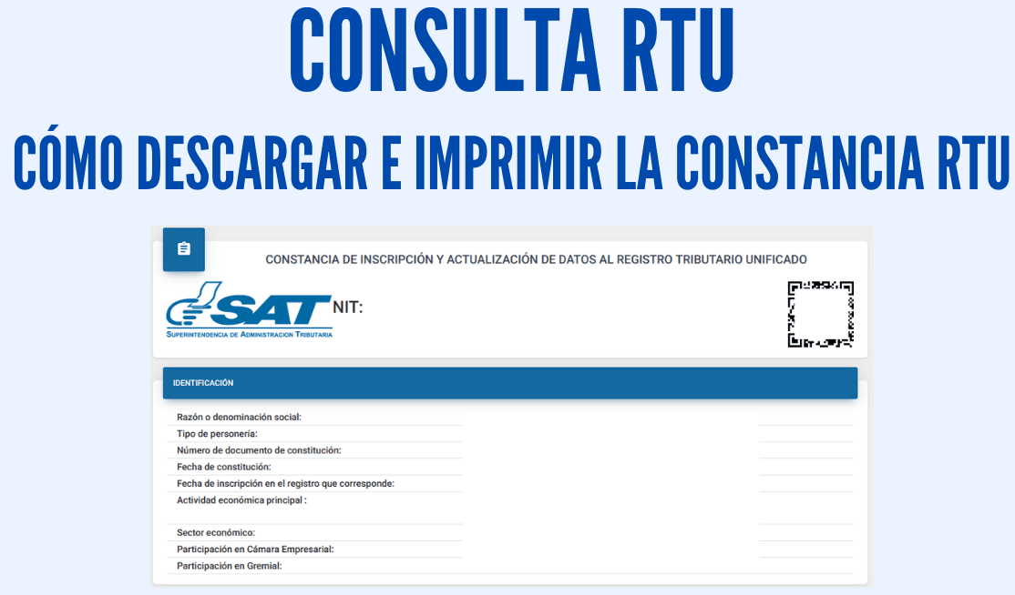 Consulta RTU | Cómo Imprimir Constancia RTU en Línea 2025